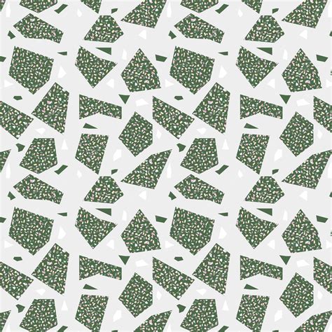 Premium Vector Terrazzo Tiles Geometric Style Seamless Pattern Design