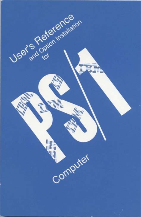ibm ps 1 users reference manual computing history