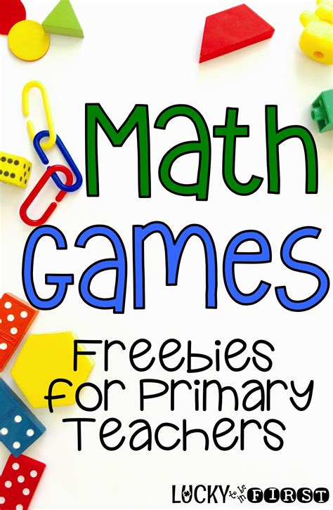 Math Games For The Primary Classroom Artofit