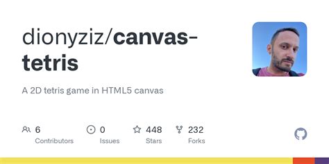 Github Dionyzizcanvas Tetris A 2d Tetris Game In Html5 Canvas