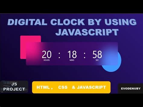 Building A Digital Clock With HTML CSS JavaScript YouTube