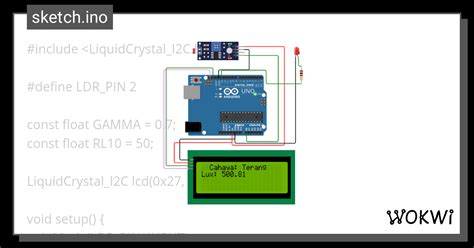 Sensor Cahaya Wokwi Esp32 Stm32 Arduino Simulator