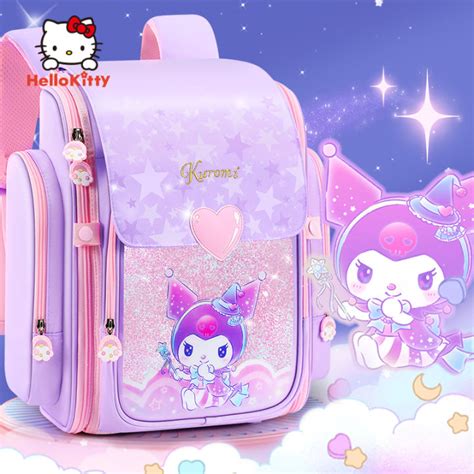 กระเป๋านักเรียนญี่ปุ่น Hello Kitty สำหรับเด็กนักเรียนประถมหญิงป 1 3เด็กป 2รุ่นใหม่2021น้ำหนัก