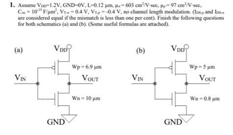 Solved Current Voltage Equation Of N P Channel MOSFET For Chegg