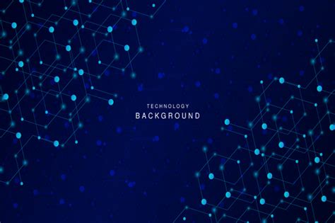 Polygonal Abstract Technology Background Graphic By HASHTECH Creative Fabrica