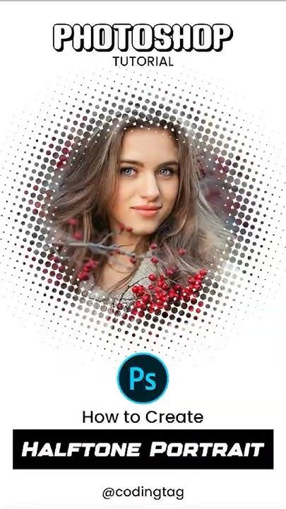 how to create a halftone portrait effect in photoshop halftone