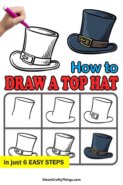 How To Draw A Top Hat A Step By Step Guide Pencil Drawings For Beginners Easy Doodles