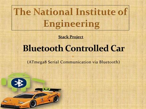 Bluetooth Controlled Robotcar Pptx Computer Peripherals Computing