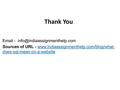 What Does Sql Mean On A Website Ppt