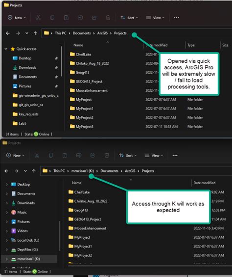 ArcGIS Pro Slow Performance In File Based GeoDatabases UNBC GIS Lab