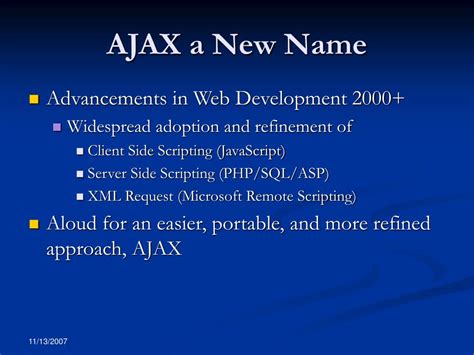 Ppt A Synchronous J Avascript A Nd X Ml Powerpoint Presentation Free