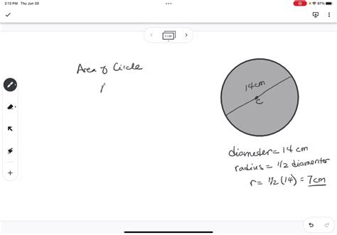 SOLVED What Is The Approximate Area Of The Circle Shown Below Question 1 Of 10 2 Points What