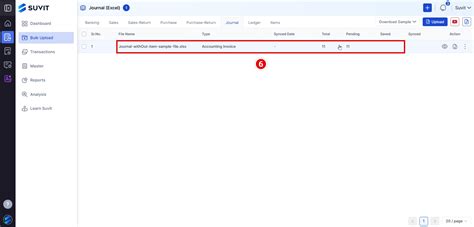 Uploading Journal Data Through An Excel Sheet