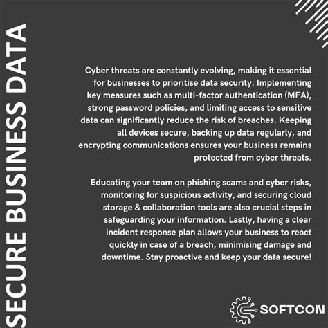 Cybersecurity Dataprotection Businesssecurity Staysafe Cyberaware Softcon Softcon Ltd