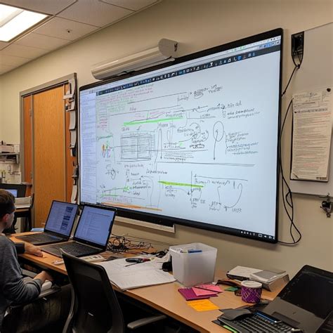 A Digital Whiteboard Filled With Notes And Diagrams From An Interactive