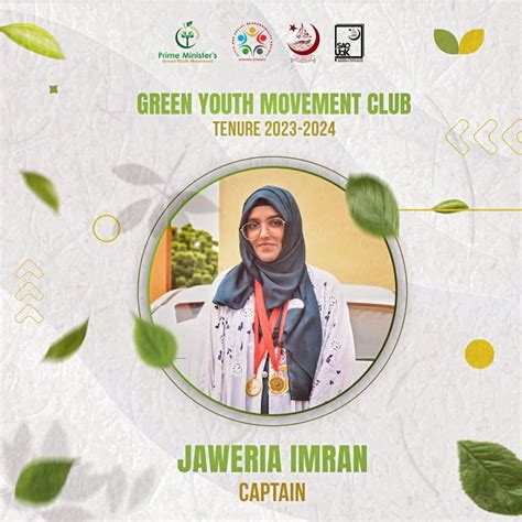 Jaweria Imran On Linkedin Meet The New Captain Of The Green Youth Movement Club University Of…