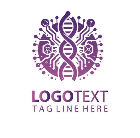 Biotech Logo Royalty Free Vector Image Vectorstock