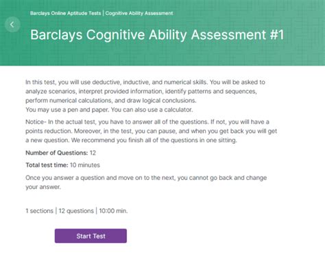 Barclays Online Assessment [cognitive Ability] A Guide For 2024