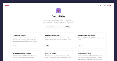 Open Source Devtools For Conversion And Formatting