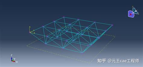 Abaqus 三维刚架与桁架模型分析 知乎