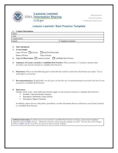 48 Best Lessons Learned Templates Excel Word ᐅ TemplateLab