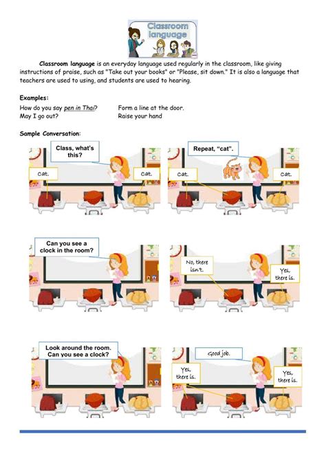 Classroom Objects And Useful Classroom Language Lesson