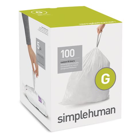 Simplehuman Code G Custom Fit Drawstring Trash Bags In Dispenser Packs