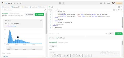 kumar satyam on linkedin solving leetcode problems top50 sqlcode