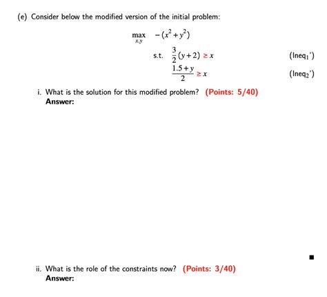 max x y 3 consider the following optimization