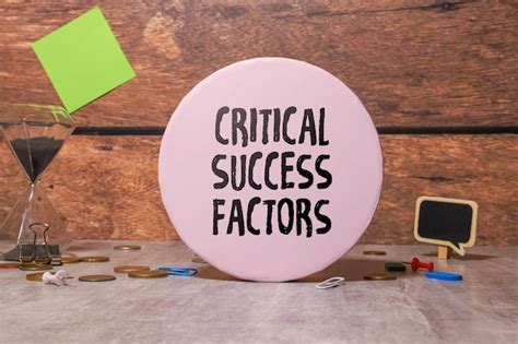 Premium Photo Critical Success Factors View From Above