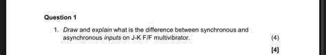 Solved Question 1draw And Explain What Is The Difference