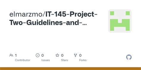It 145 Project Two Guidelines And Rubricmonkeyjava At Main · Elmarzmo