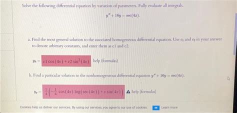 [solved] solve the following differential equation by vari