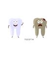 Healthy Vs Unhealthy Tooth Infographic Royalty Free Vector