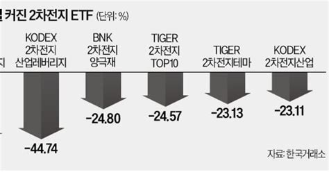 전기차 캐즘·ira 폐지 우려2차전지 Etf 올해도 꼴찌
