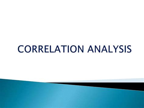 Correlation Analysis Ppt Ppt