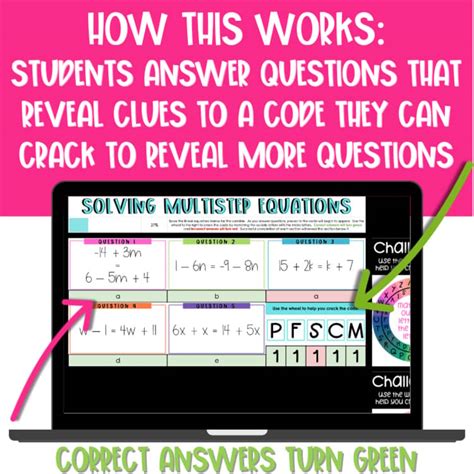 Solving Multistep Equations Digital Back To School Activity By Hello Algebra