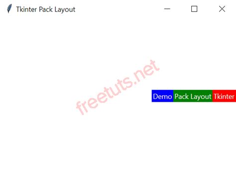 Trình Quản Lý Hình Học Pack Trong Tkinter Freetuts
