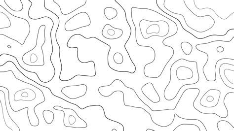 Abstract Topographic Contour Line Pattern Solid Background Vector Map 14399731 Vector Art At