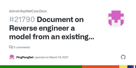 document on reverse engineer a model from an existing database using ef