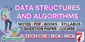 Data Structures Notes PDF Syllabus B Tech