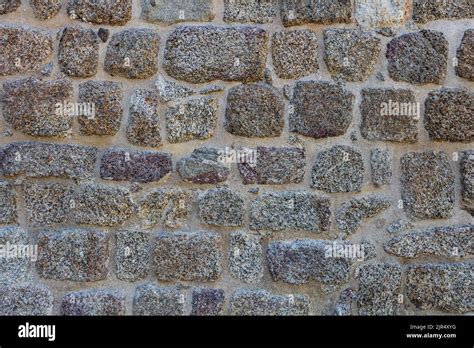 Roman Defensive Stone Wall Texture With Irregular Polygonal Blocks