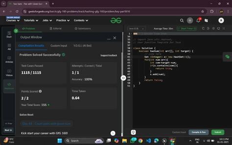 Gfg160 Gfg160 Day42 Gfg160 Gfg160 Geeksstreak2024 Geekforgeeks Dsa Akash Kumar Patnaik