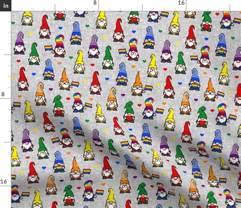 Pride Gnomes Gay Pride Rainbow Lgbtq Fabric Spoonflower
