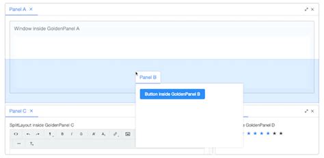 zk component reference layouts goldenlayout documentation