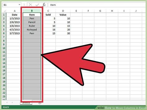 Move Columns In Excel Reposition In Windows Or MacOS