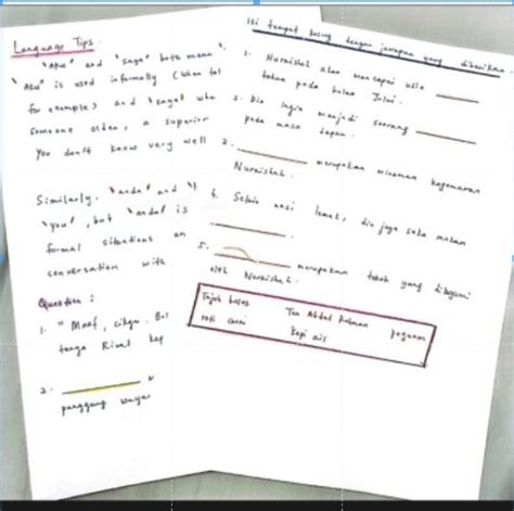 🔥[igcse Notes] Igcse Year 7 Malay Notes Hard Copy Lazada