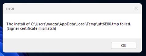 Signer Certificate Mismatch Error From UTorrent SOLVED R Techsupport