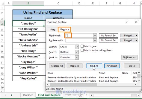 how to remove hidden double quotes in excel 6 easy ways