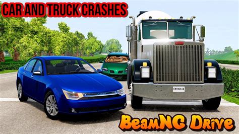 BeamNG Drive Car and Truck Crashes | High Speed Traffic Crashes | Videos #13 - YouTube